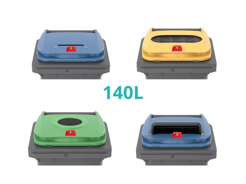 Conteneur tri sélectif 140L SULO | Compact et capacitaire