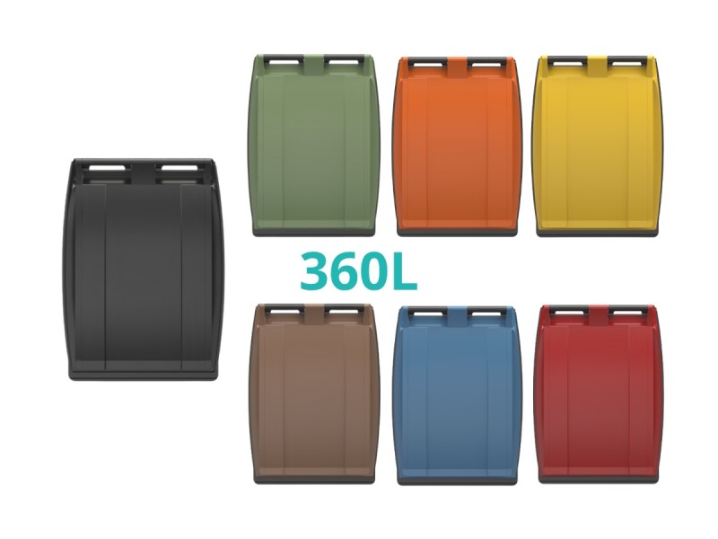 Couvercle conteneur poubelle 360L SULO